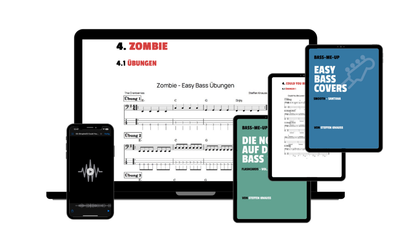 Bass lernen für Anfänger – Kostenlose Noten & Tutorials